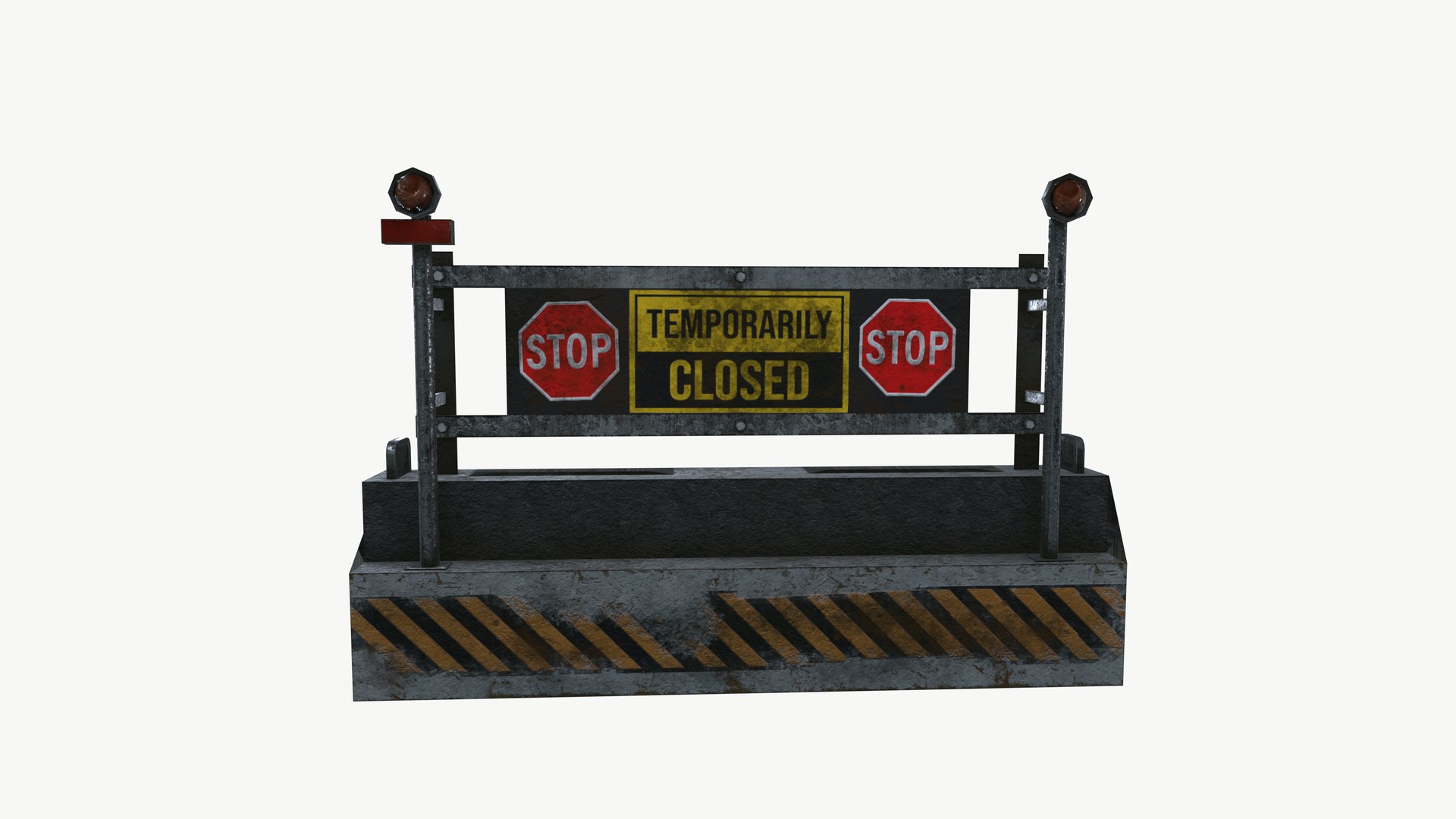 Barrier 3D Model - TurboSquid 2330061