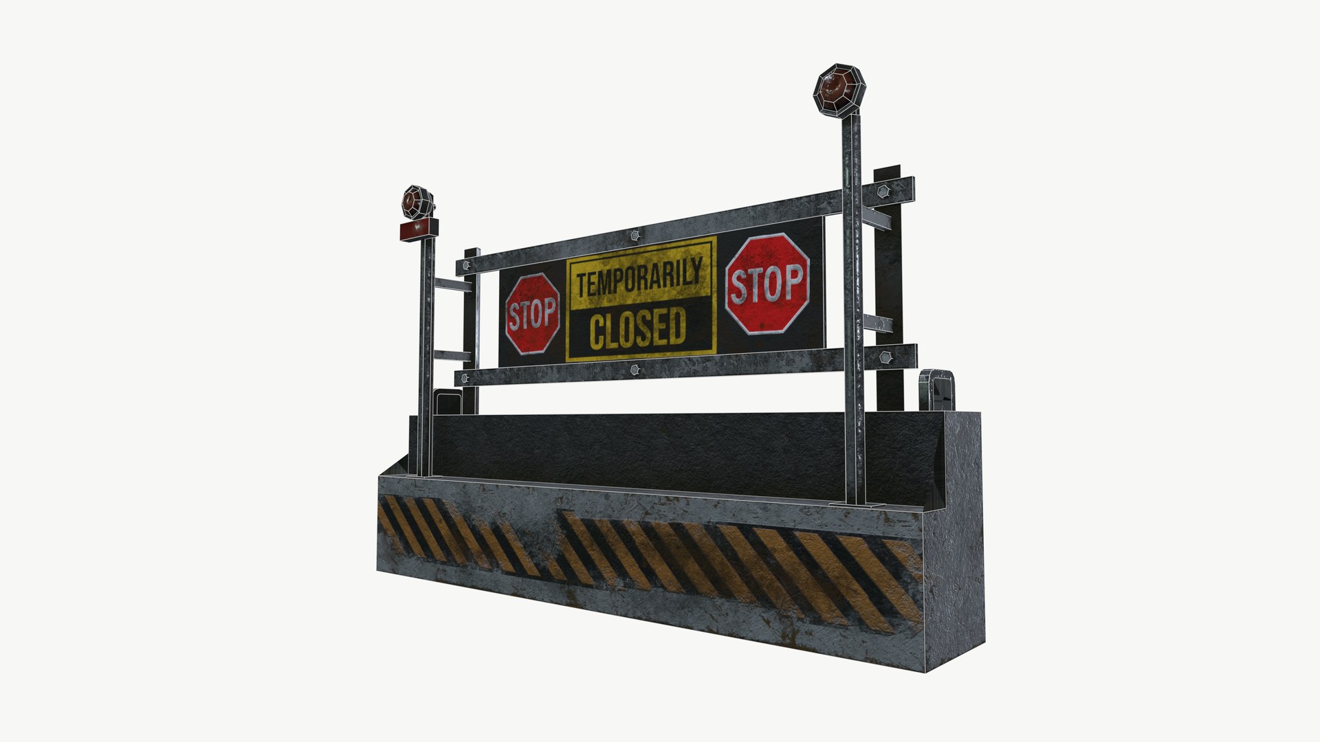 Barrier 3D Model - TurboSquid 2330061
