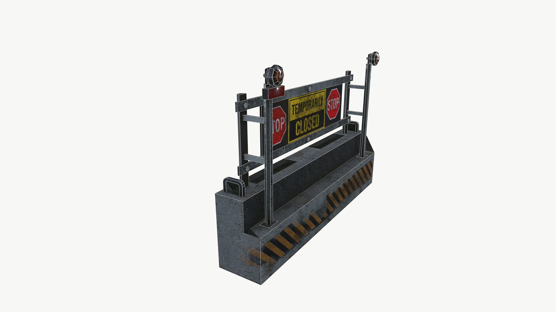 Barrier 3D Model - TurboSquid 2330061