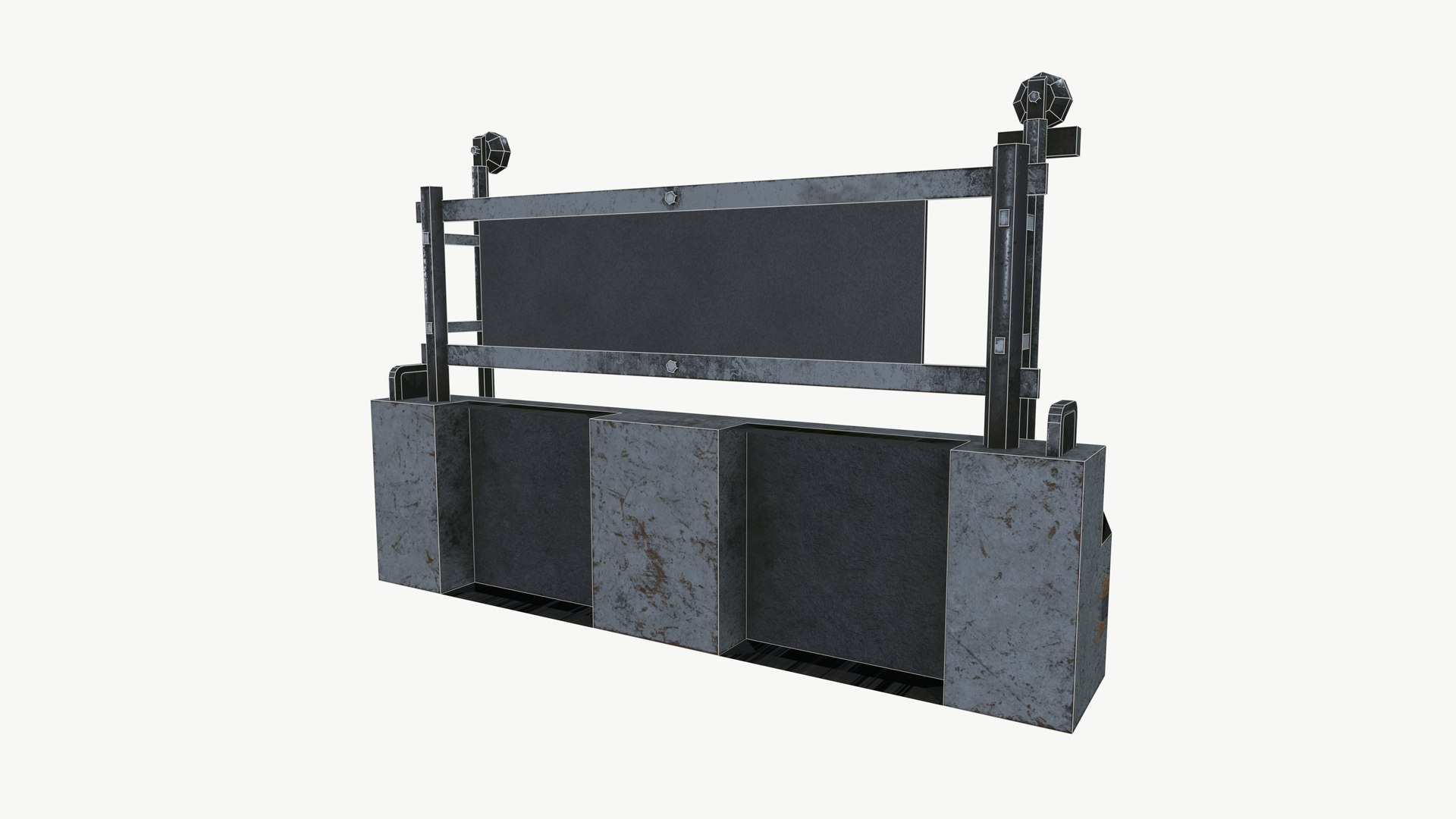 Barrier 3D Model - TurboSquid 2330061