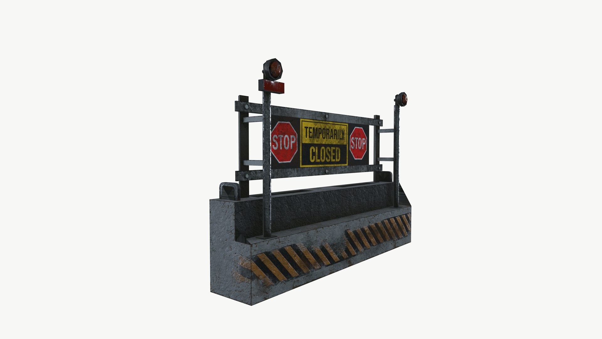 Barrier 3D Model - TurboSquid 2330061