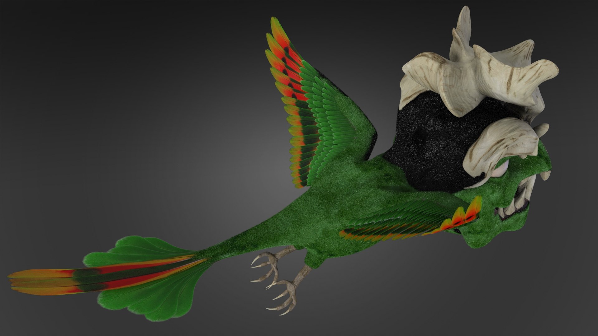 Monster Bird 3d Model