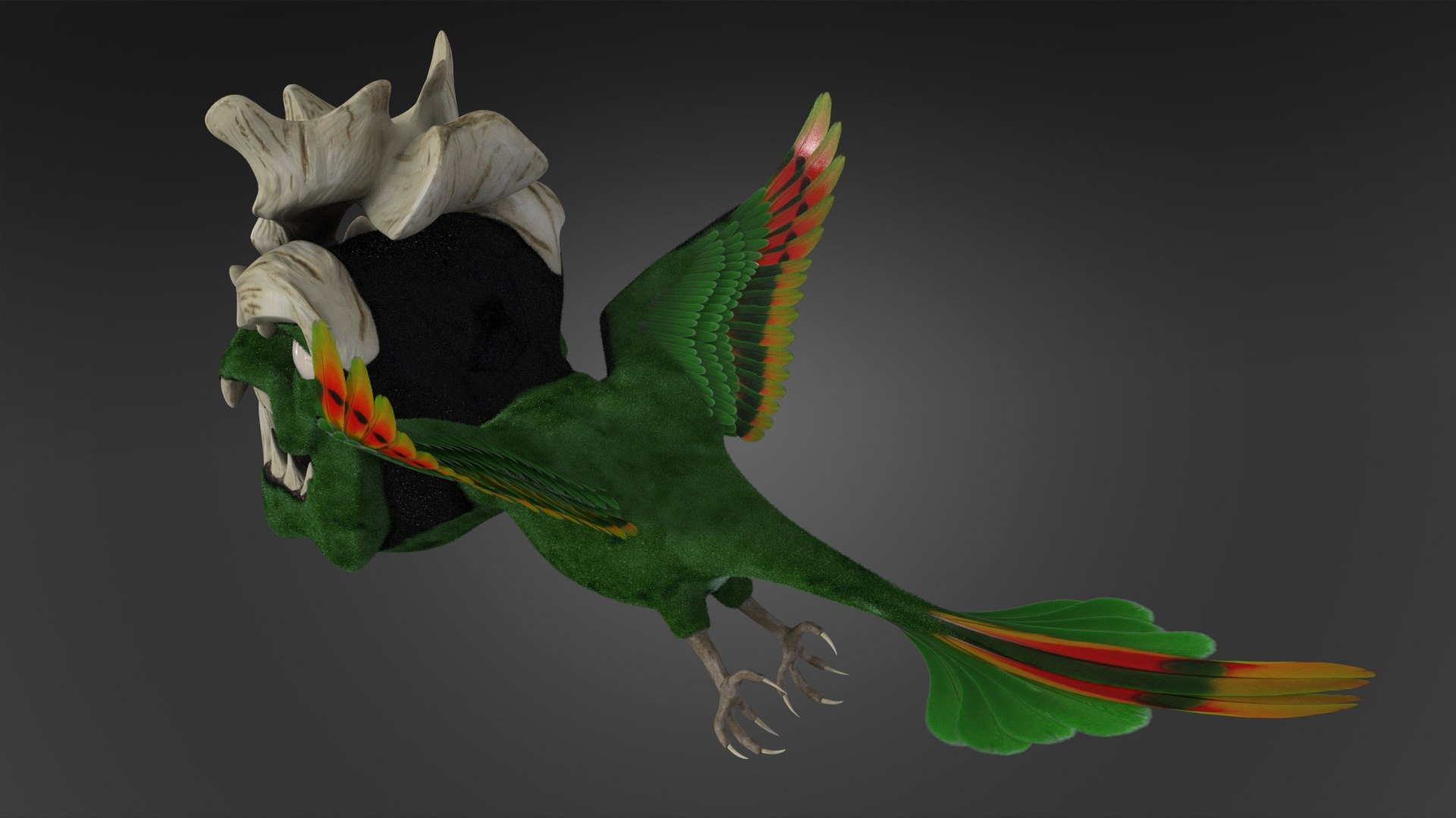 Monster Bird 3d Model