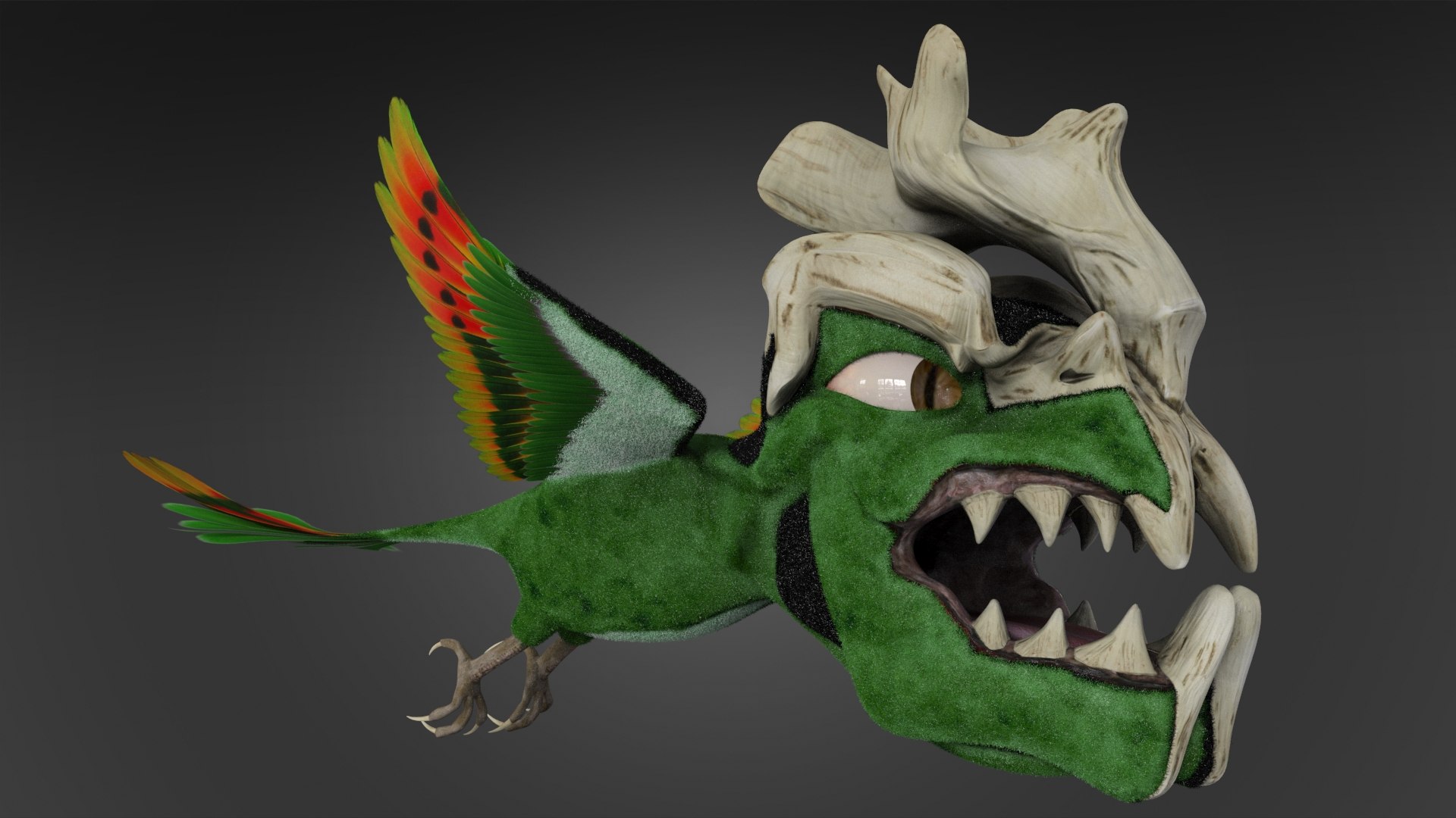 Monster Bird 3d Model
