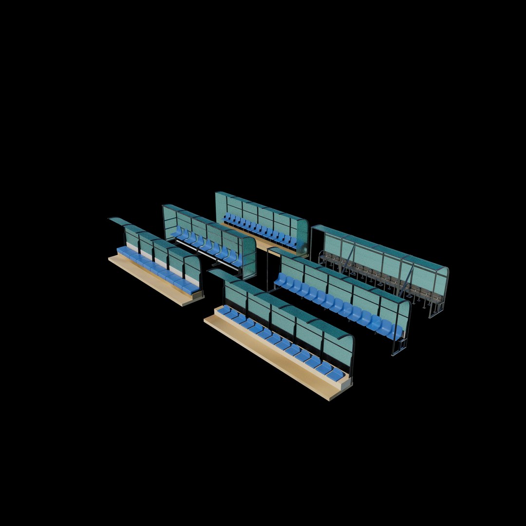 3D Soccer Bench 3D Model Model - TurboSquid 2447223
