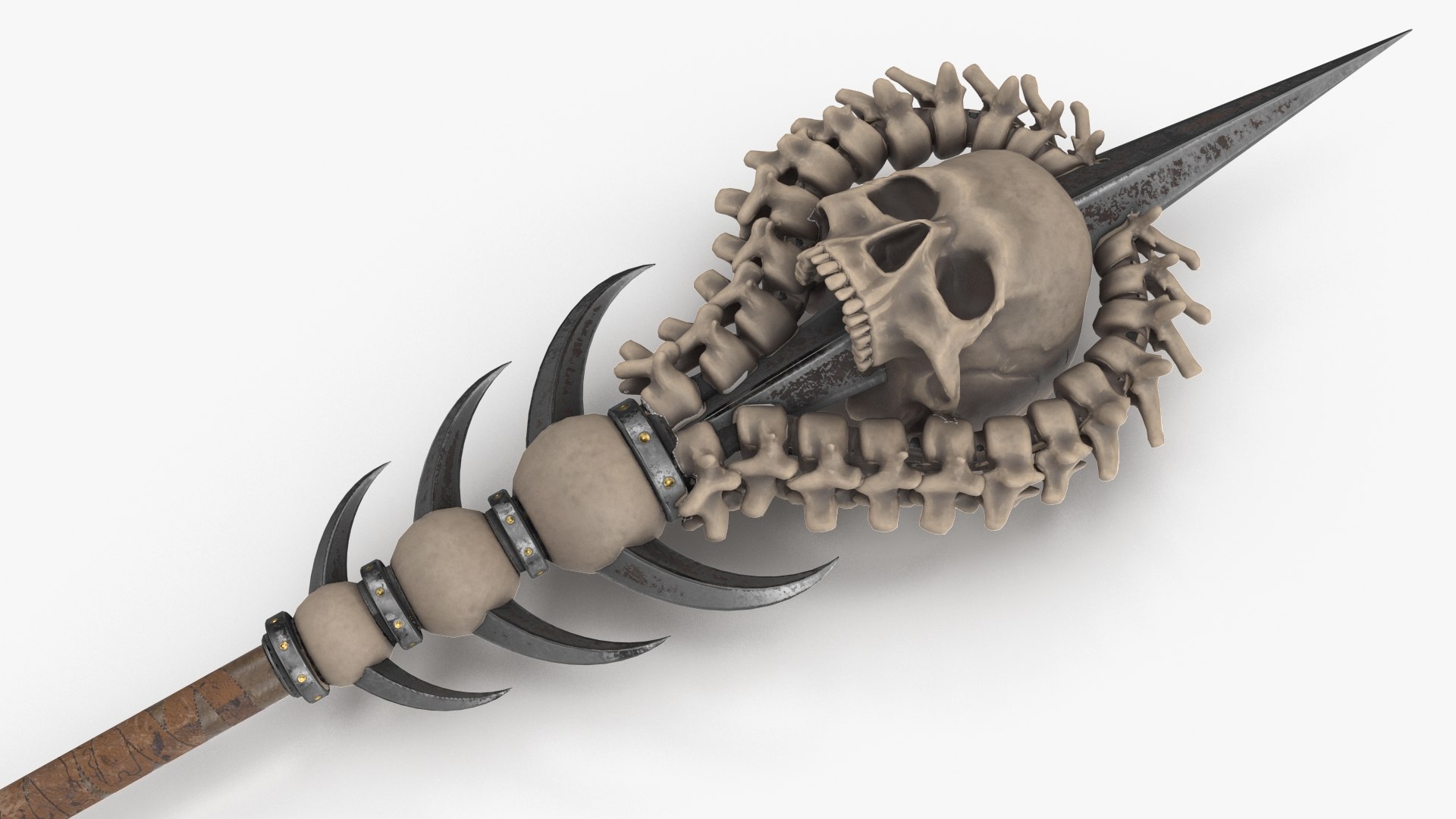 Staff skull v2 1 3D model - TurboSquid 1614607