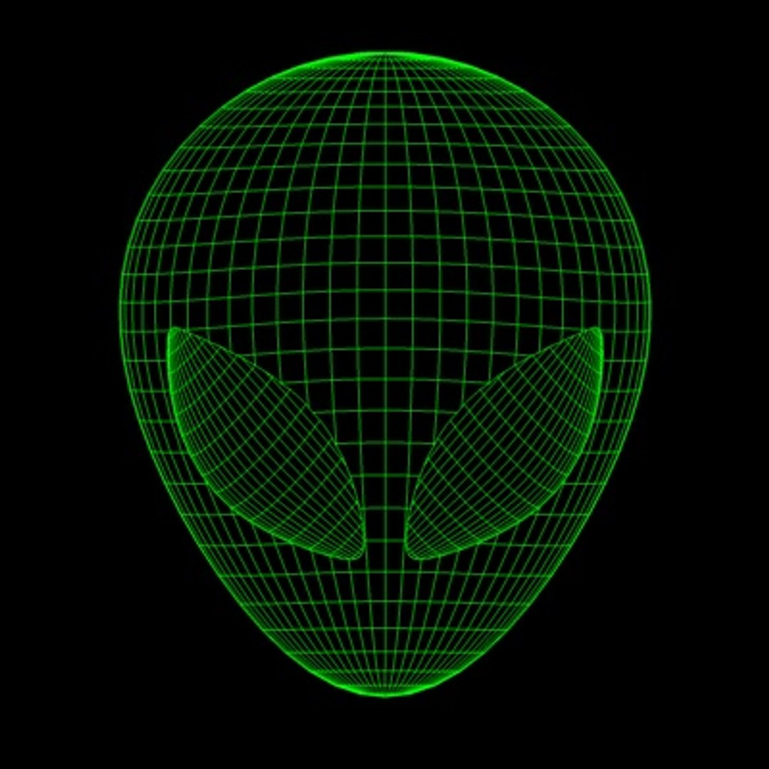 Alien Head Icon 3d 3ds