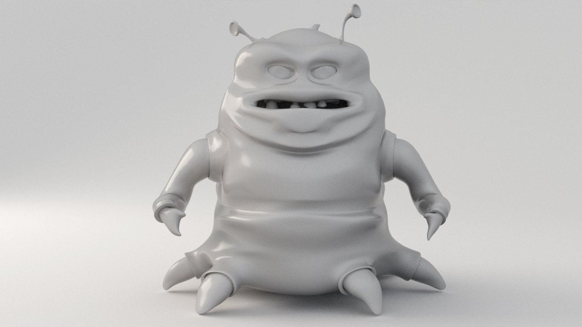 Microbe Virus Monster Model - TurboSquid 1524559