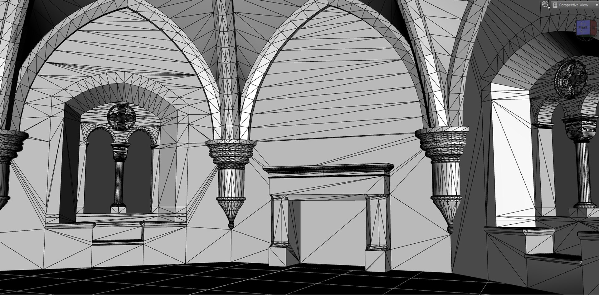 Room castle romanesque 3D model - TurboSquid 1677274