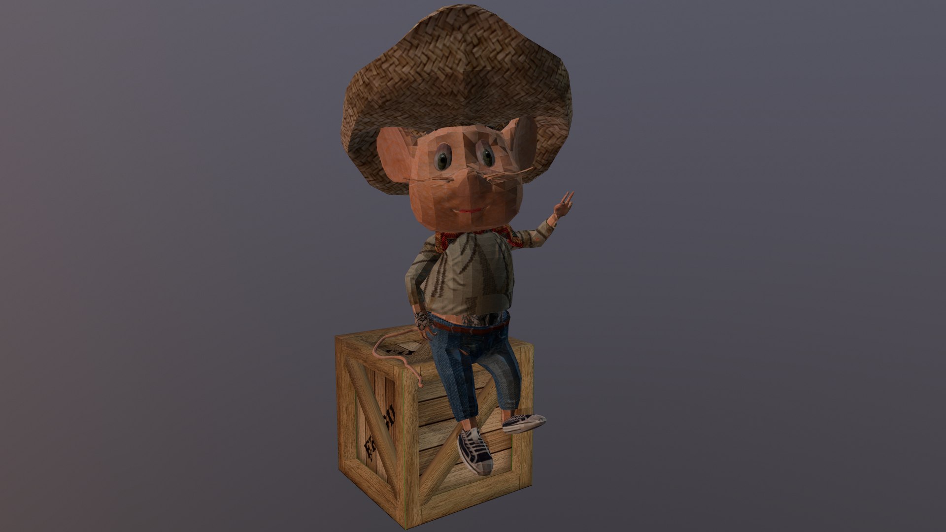 3D Mexican Mouse Crate Model - TurboSquid 1684649