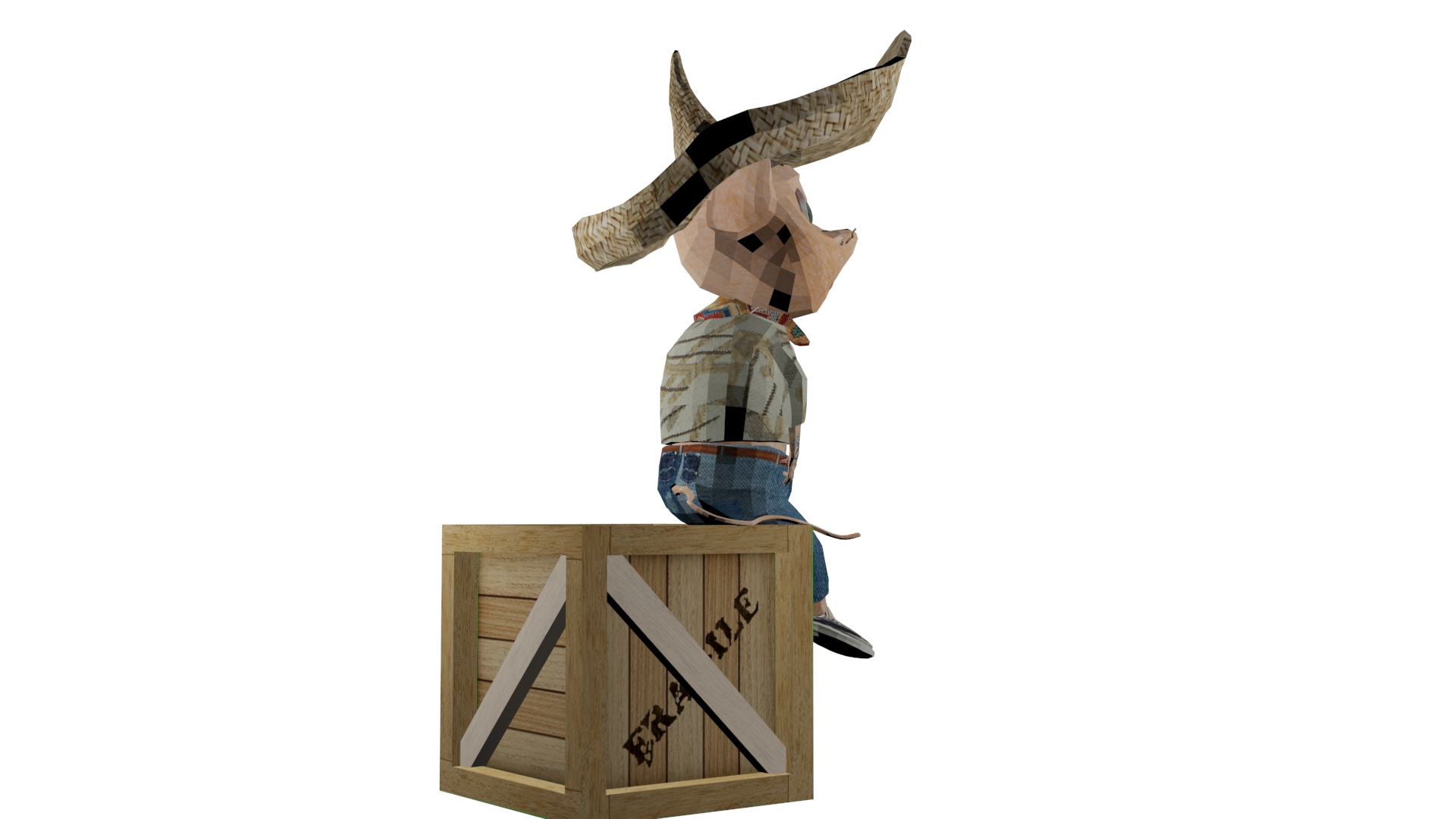 3D Mexican Mouse Crate Model - TurboSquid 1684649