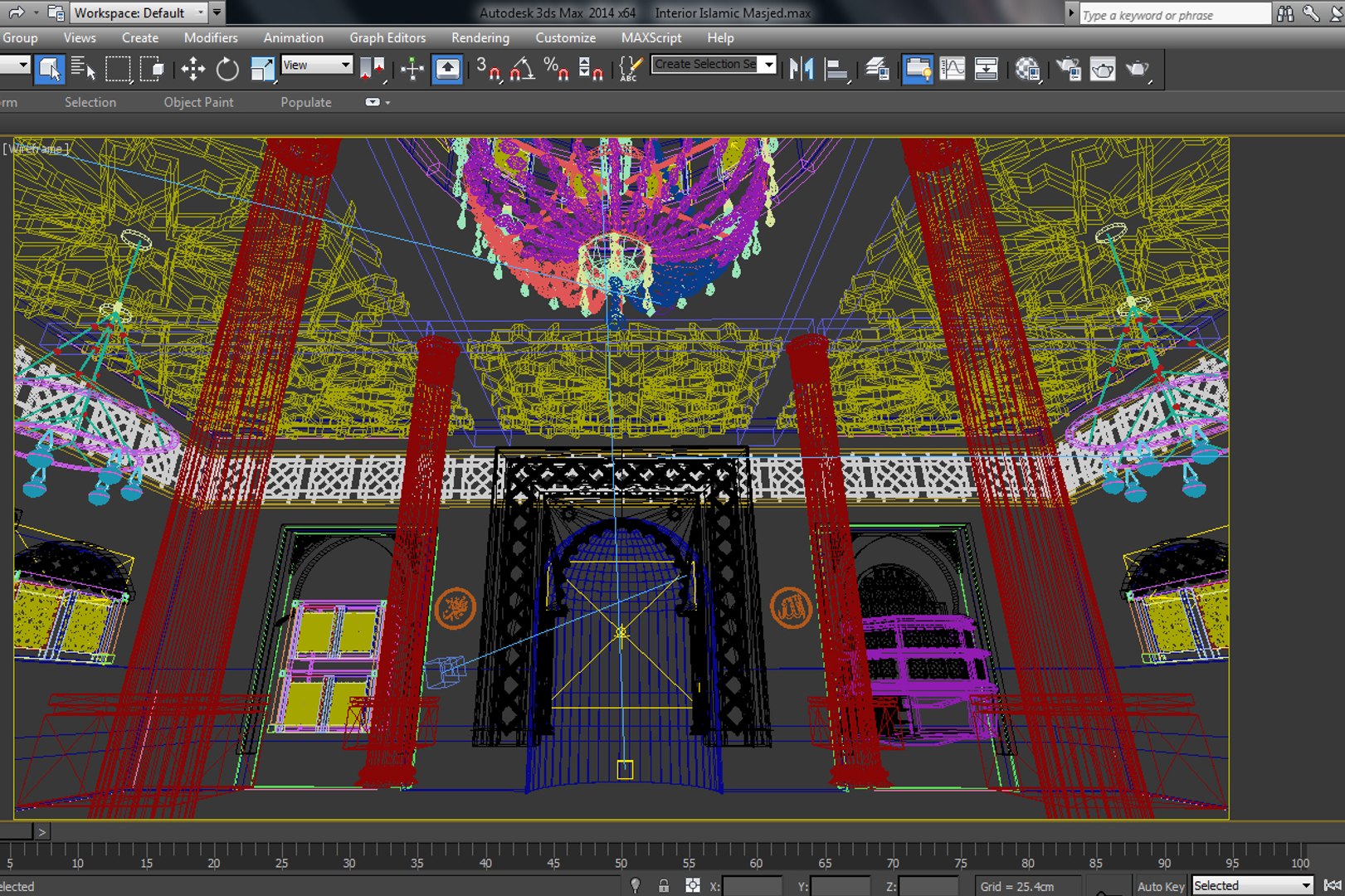 Interior Mosque 3d Max