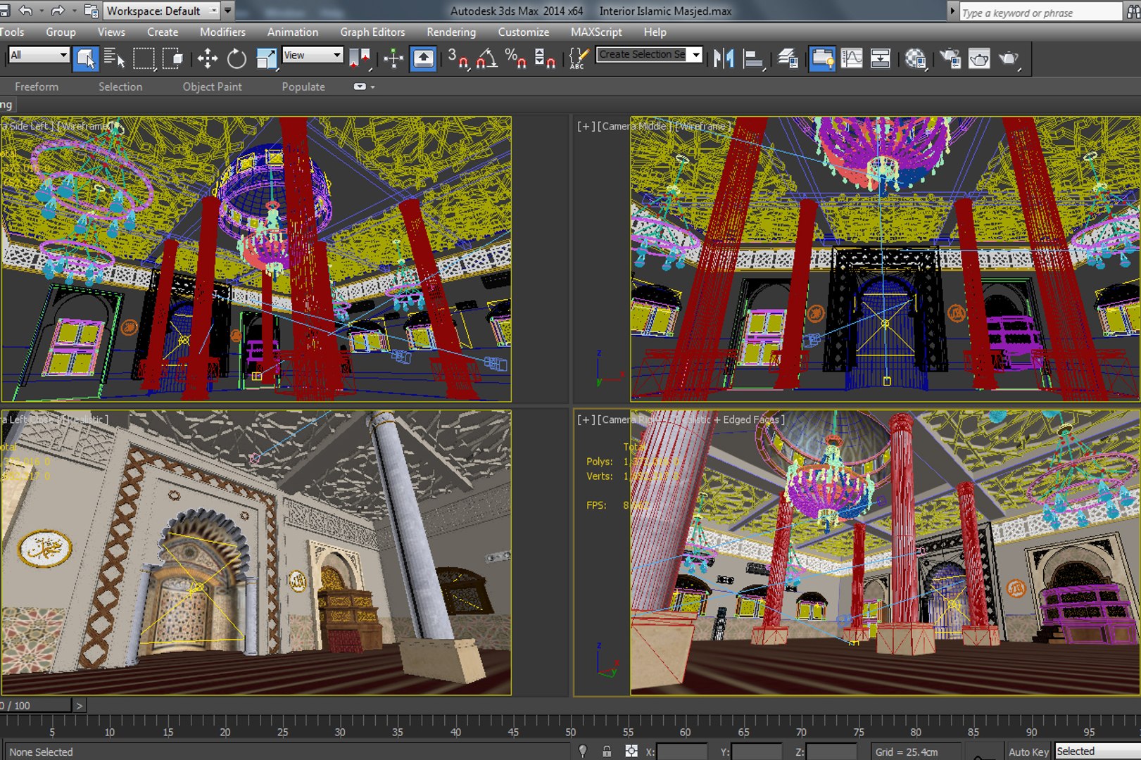 Interior Mosque 3d Max