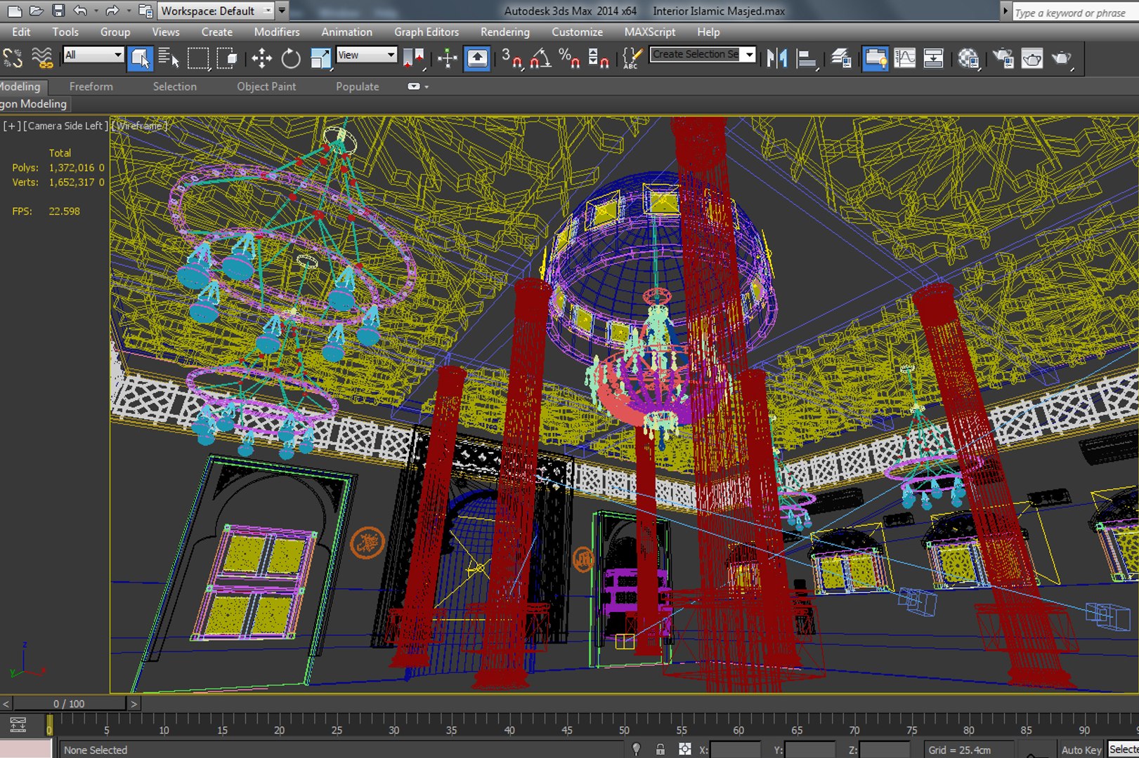 Interior Mosque 3d Max