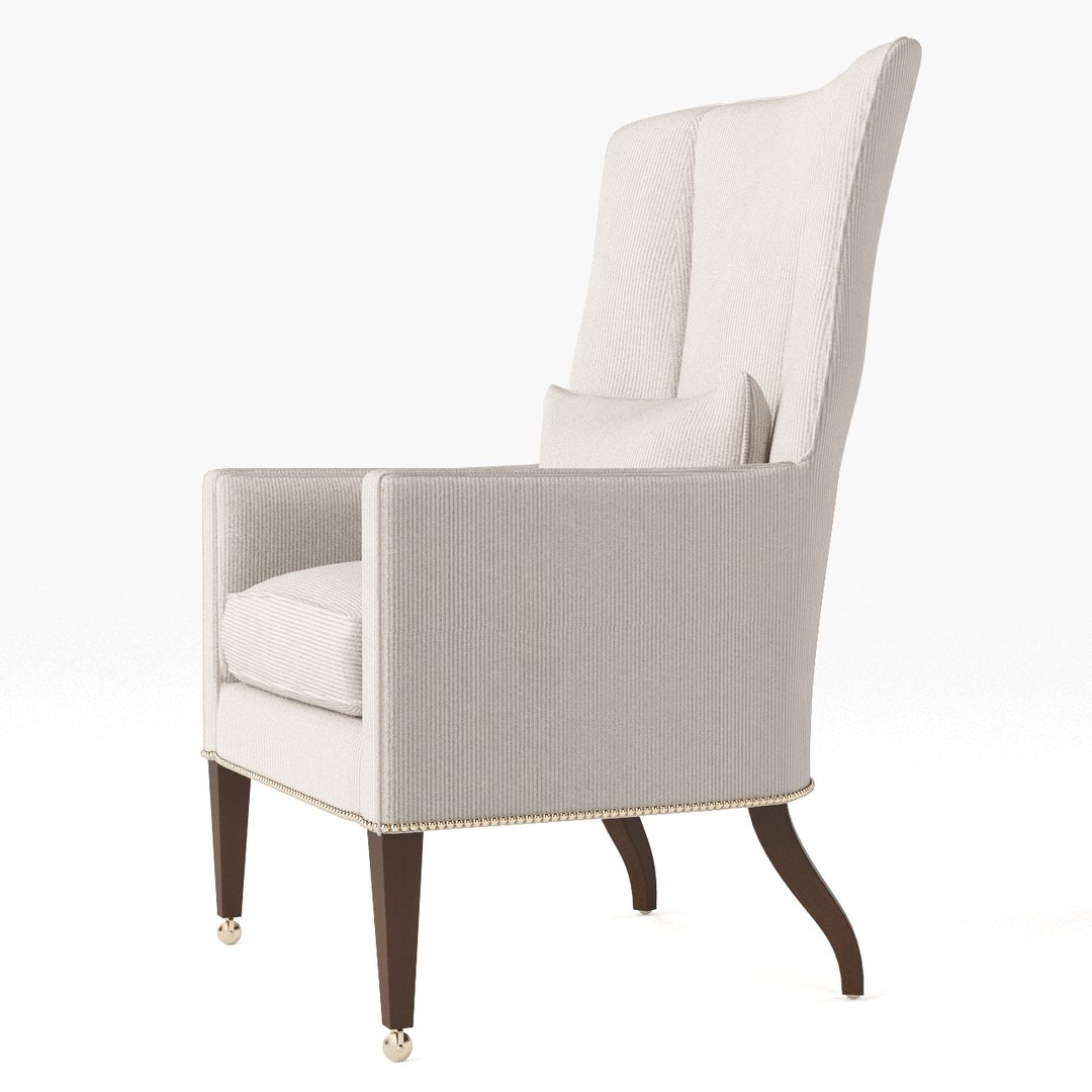 3d Model Of Baker Wing Chair