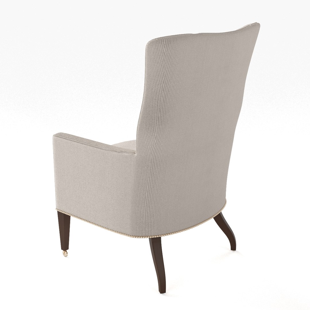 3d Model Of Baker Wing Chair