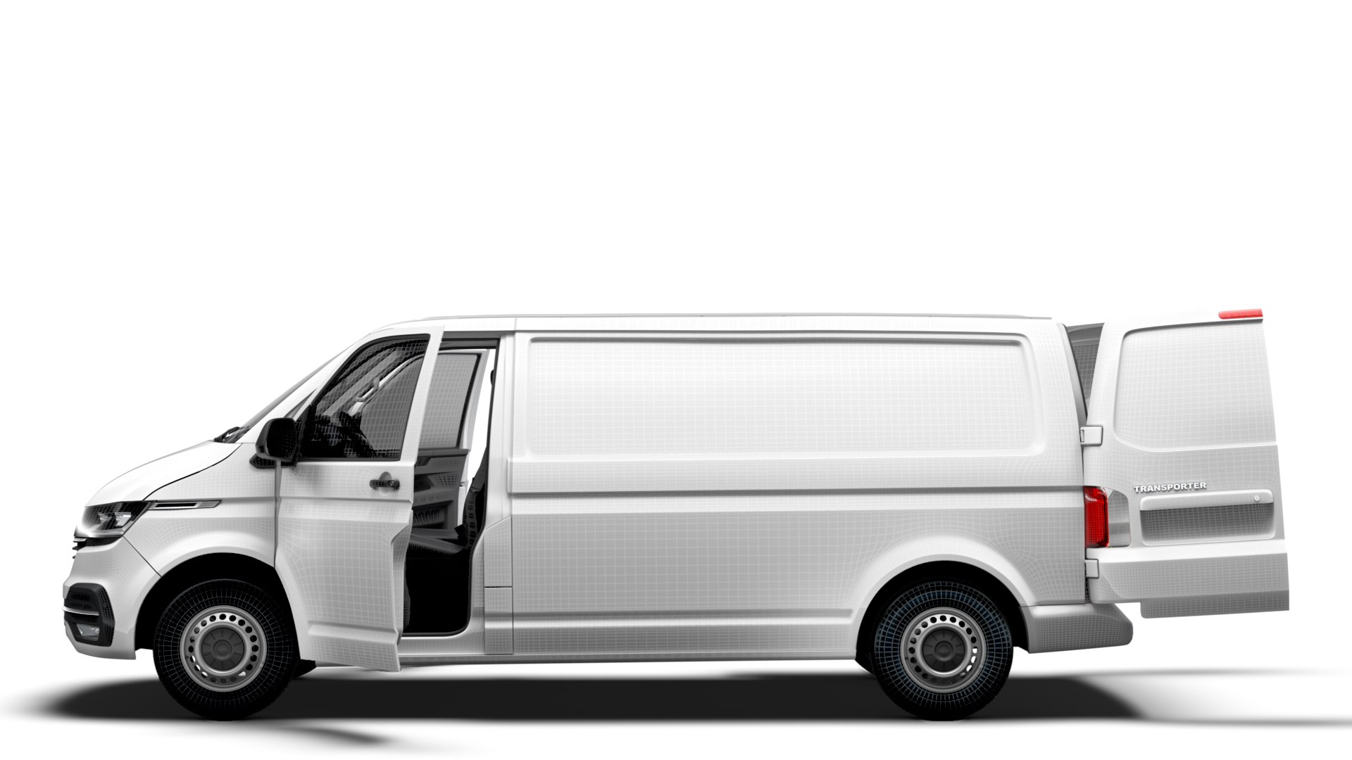 VW Transporter Van T61 L2H1 HQ Interior 2020 Model - TurboSquid 2369474