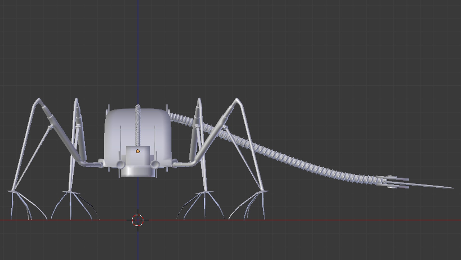 3d Metalic Crawler Model