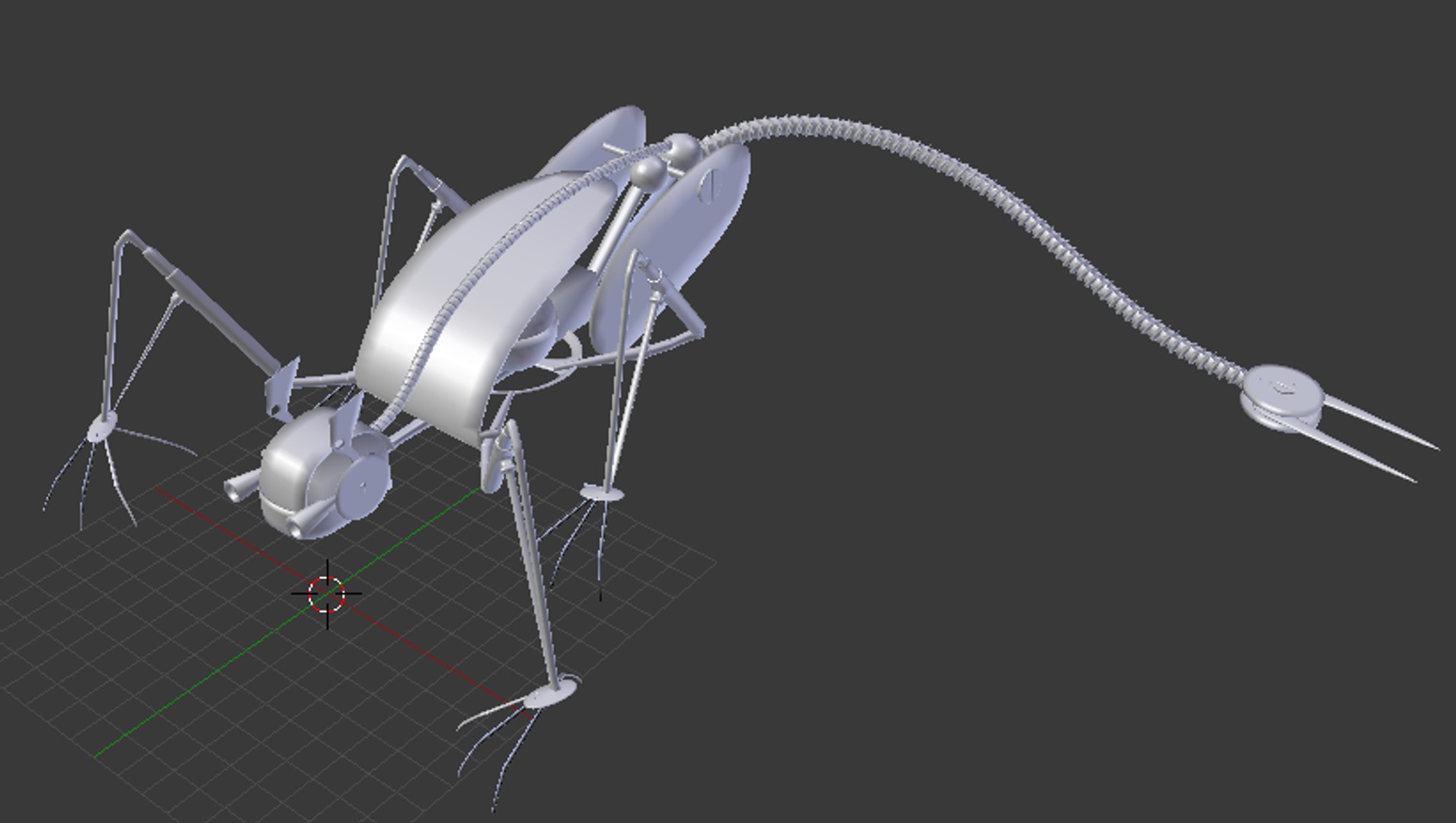 3d Metalic Crawler Model