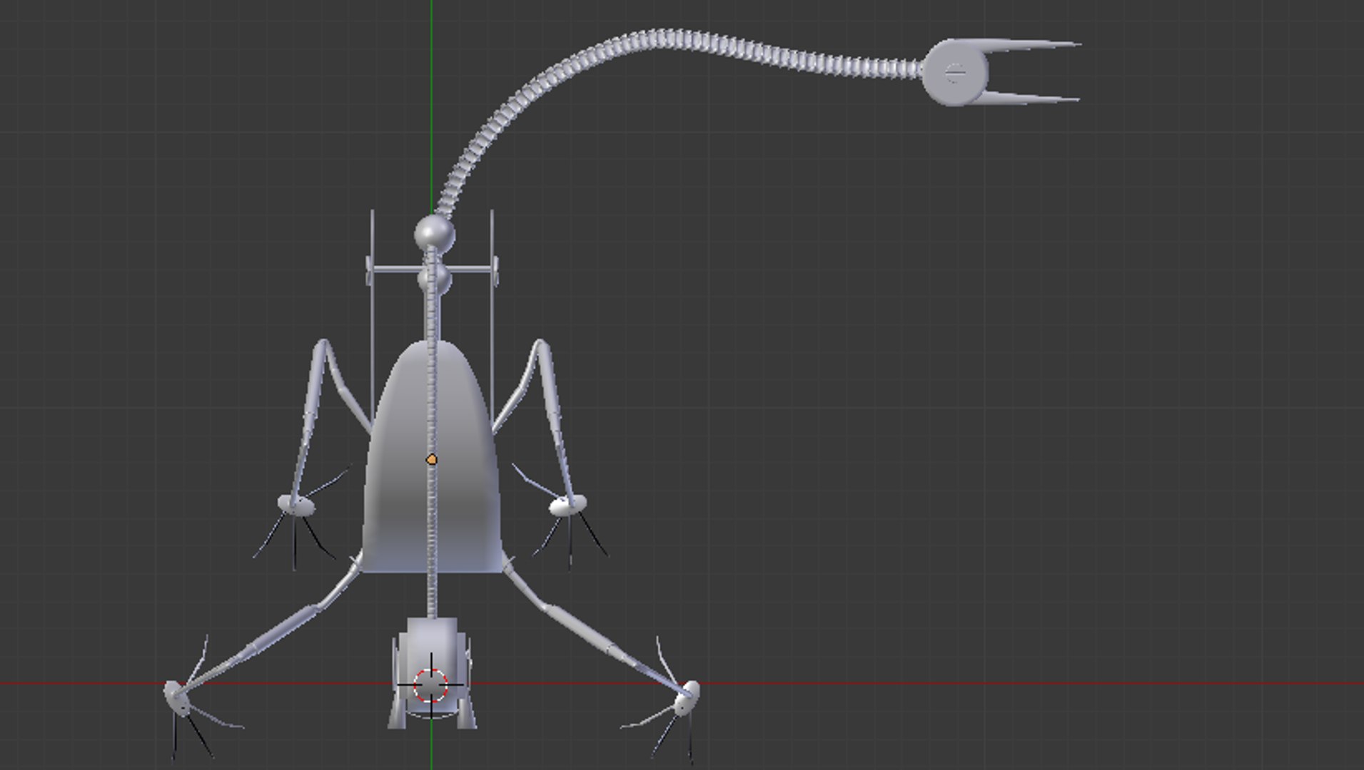 3d Metalic Crawler Model