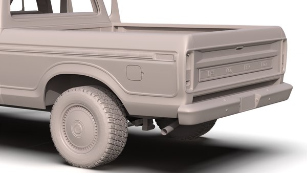 3D Ford F250 Crew Cab 1973 - 1979 - TurboSquid 1783342