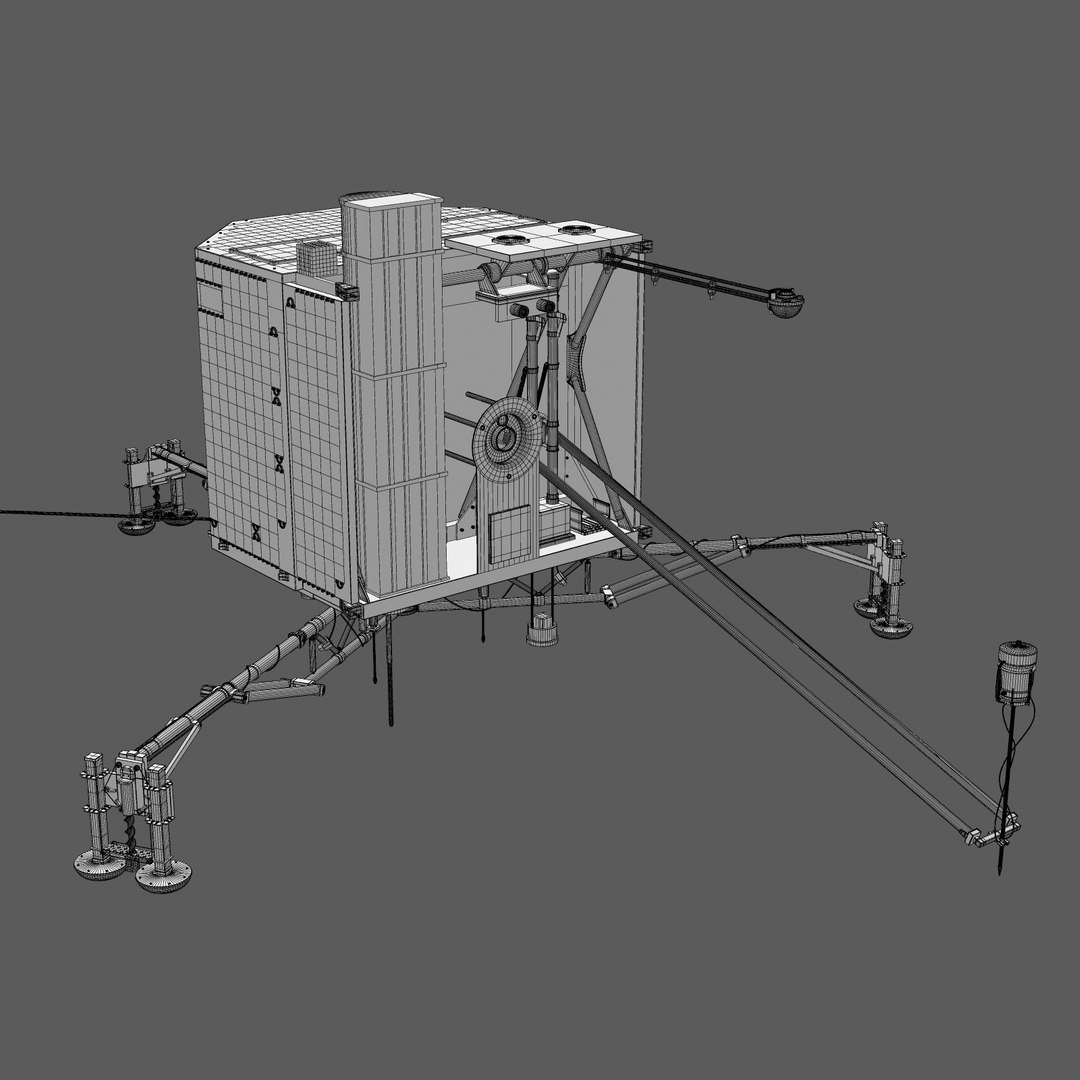 3d Model European Philea Rosetta Comet
