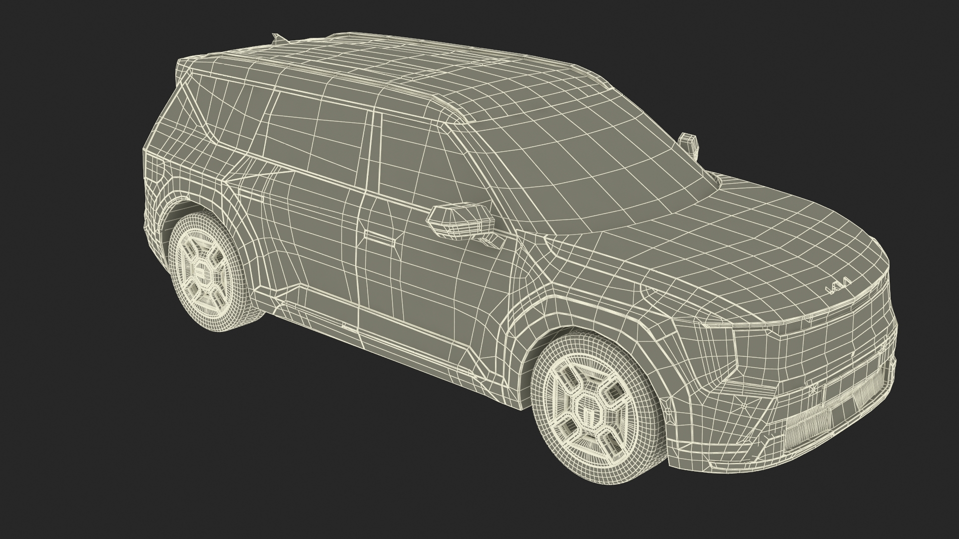 3D Model EV9 KIA Electric SUV Red Rigged For Maya - TurboSquid 2368906