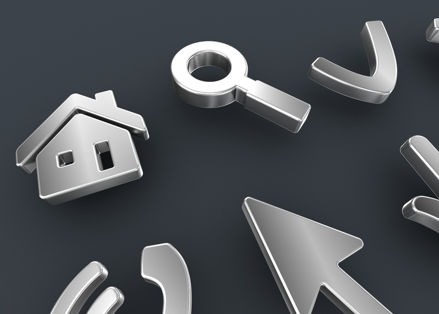 Web Icons Set 3D Model - TurboSquid 1261557