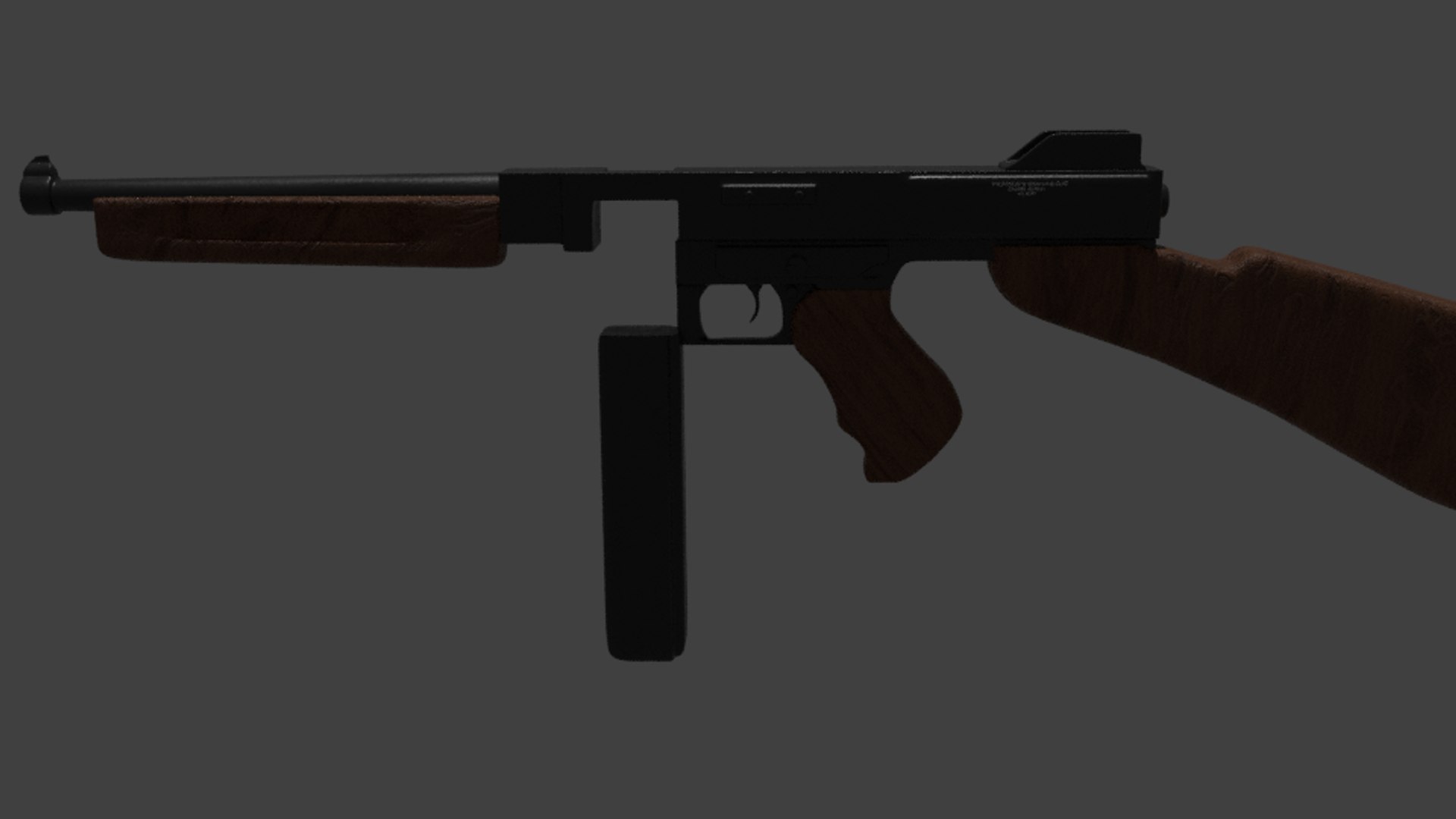 Thompson Gun 3D Model - TurboSquid 1710768