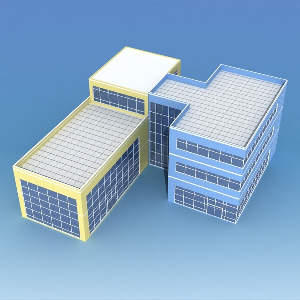 corporate office building 3d model