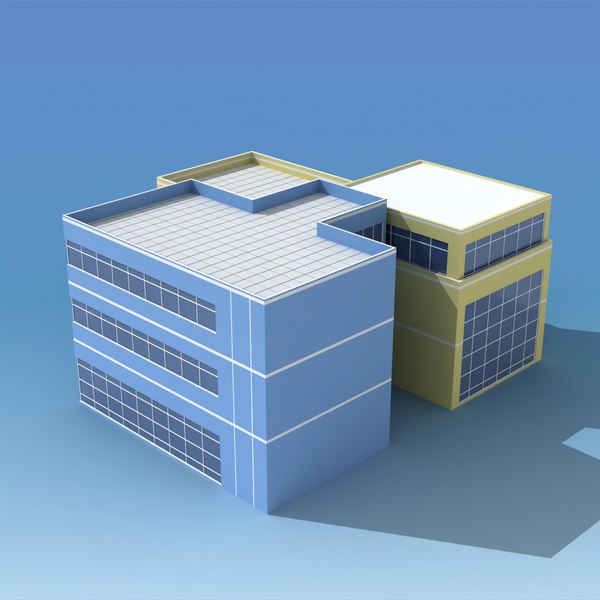 corporate office building 3d model