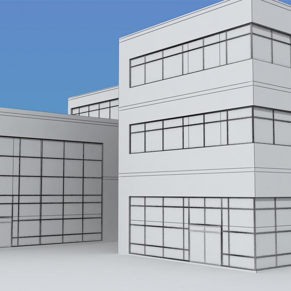 corporate office building 3d model