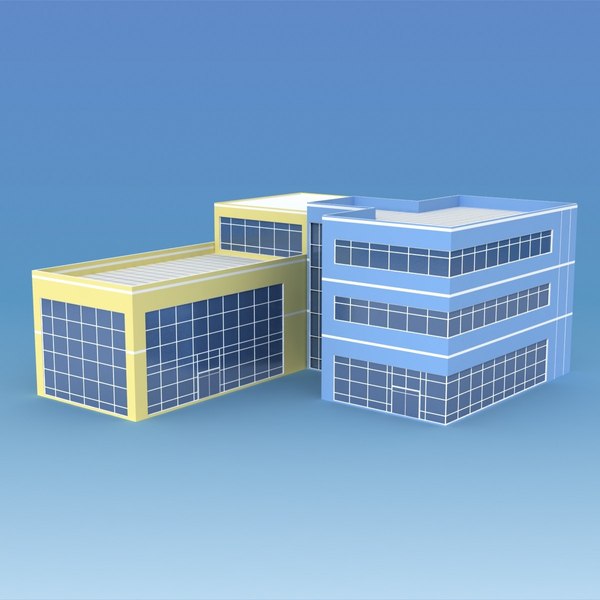 corporate office building 3d model