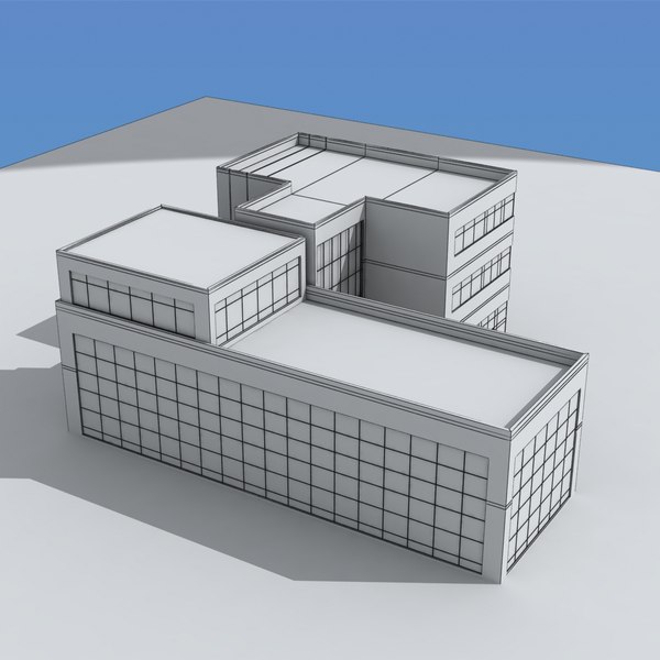 corporate office building 3d model