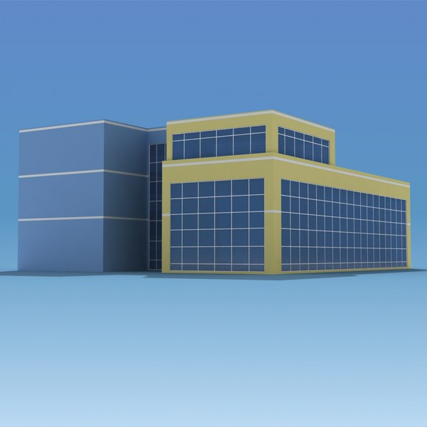 corporate office building 3d model