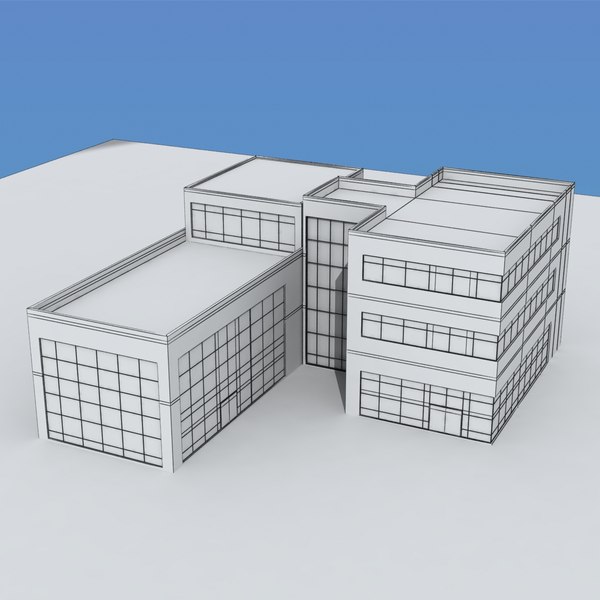 corporate office building 3d model