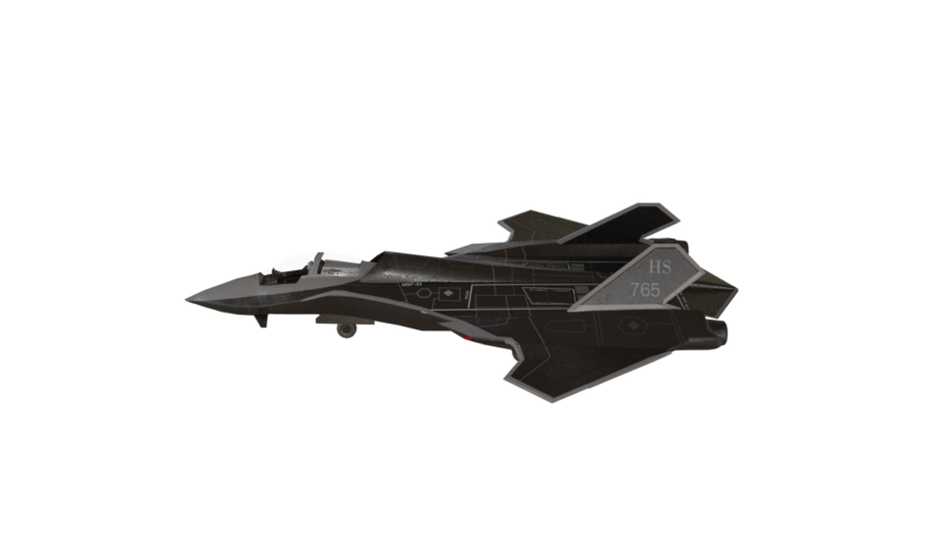 Msf-33 Stealth Multirole Fighter 3D Model - TurboSquid 1550015