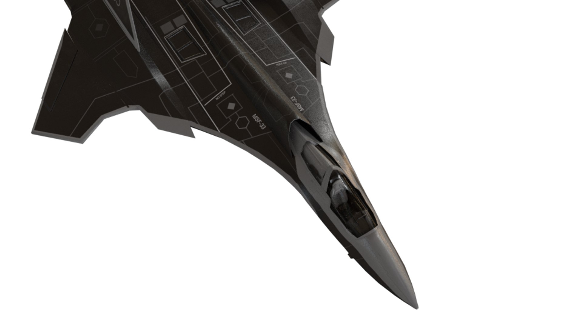 Msf-33 Stealth Multirole Fighter 3D Model - TurboSquid 1550015