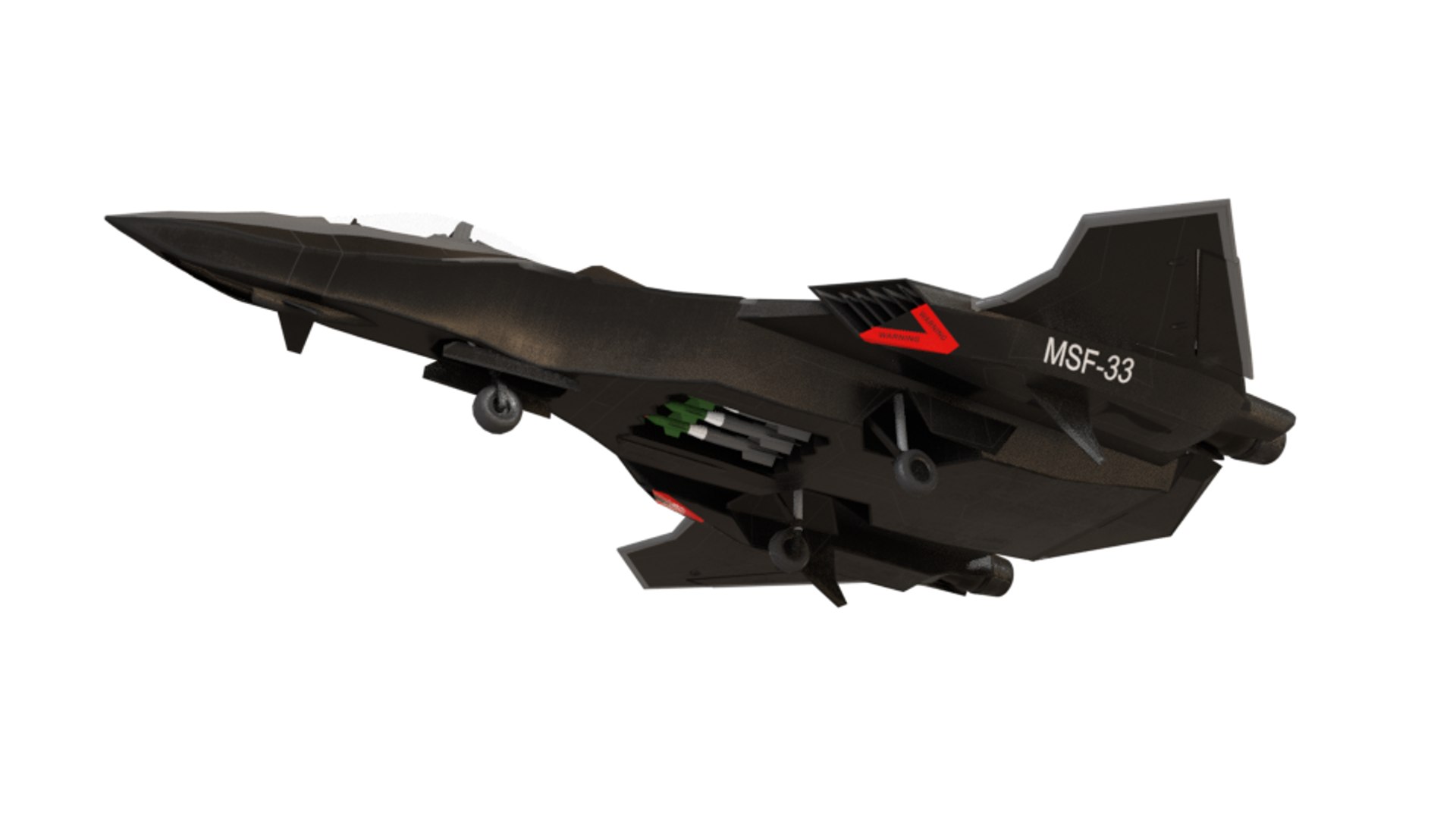 Msf-33 Stealth Multirole Fighter 3D Model - TurboSquid 1550015