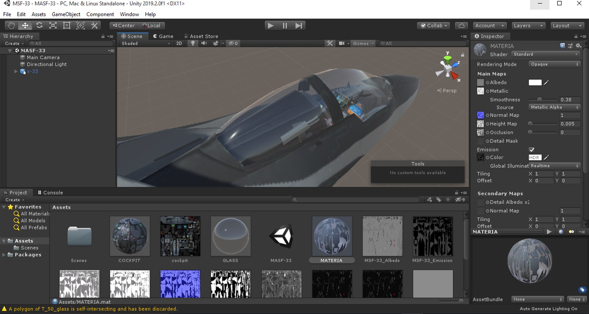 Msf-33 stealth multirole fighter 3D model - TurboSquid 1550015