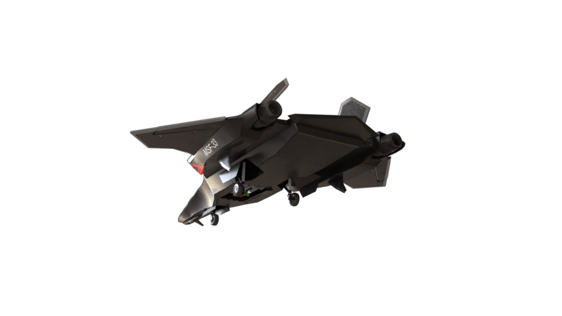 Msf-33 Stealth Multirole Fighter 3D Model - TurboSquid 1550015