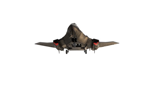 modelo 3d Avión de concepto futurista de combate multiusos sigiloso MSF ...