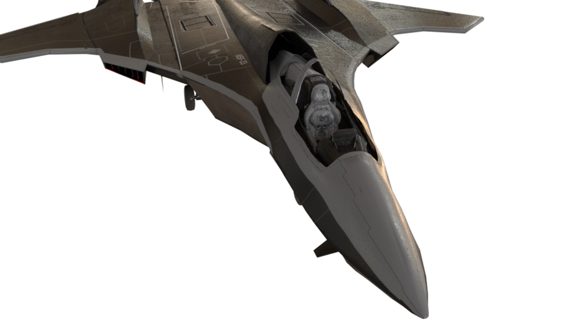 Msf-33 Stealth Multirole Fighter 3D Model - TurboSquid 1550015
