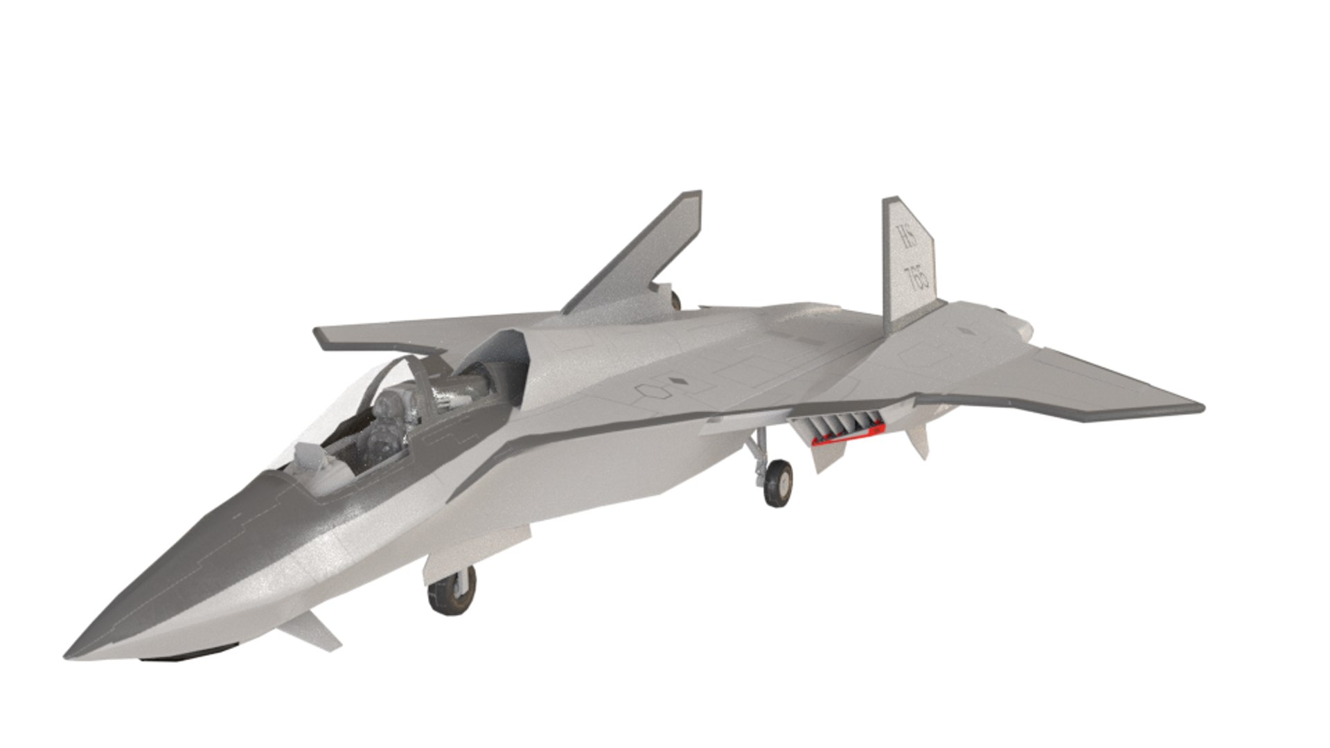 Msf-33 Stealth Multirole Fighter 3D Model - TurboSquid 1550015