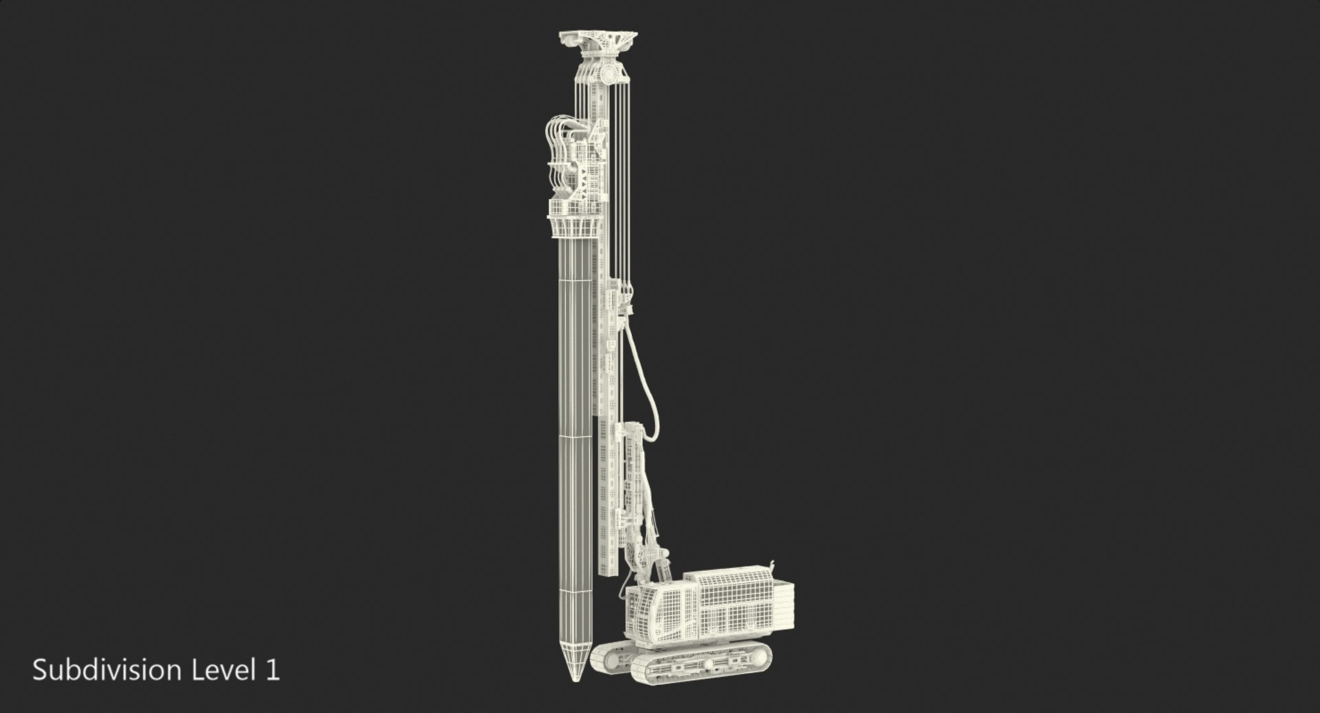 3D hydraulics pile driver generic model - TurboSquid 1277942