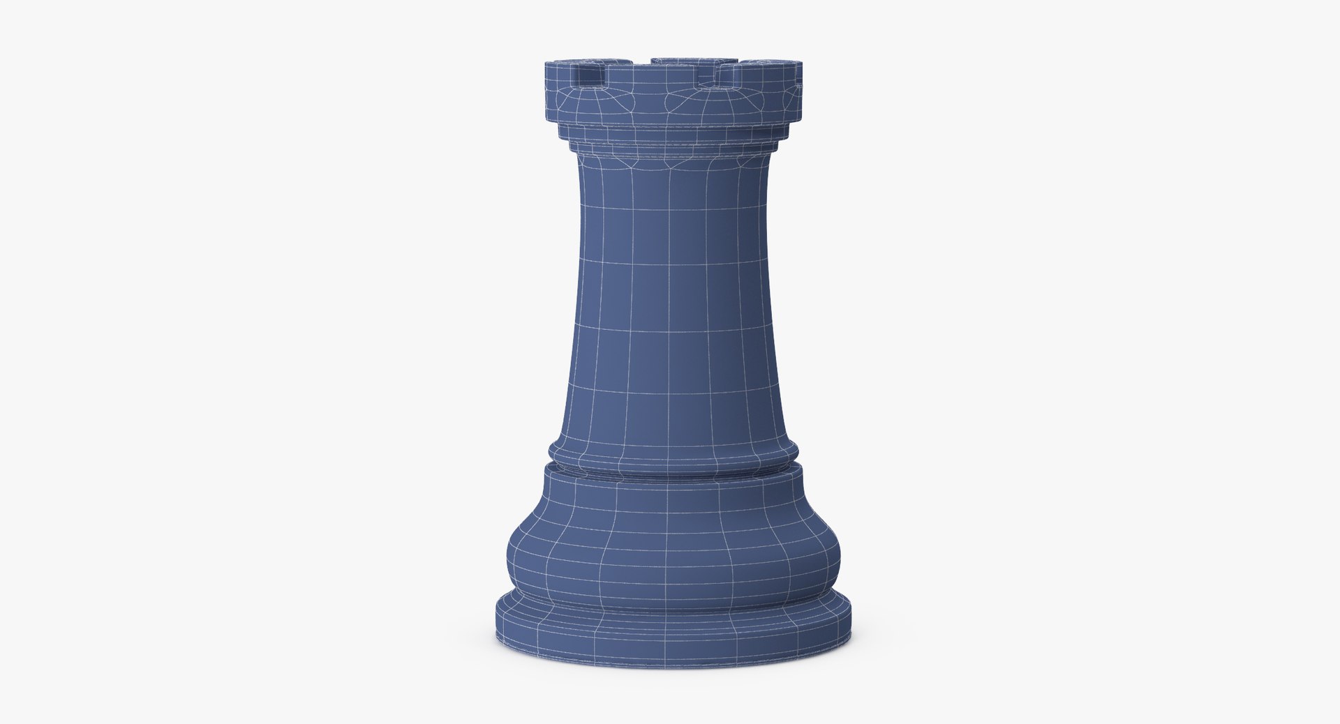 Chess Pieces Rook White 3d Obj