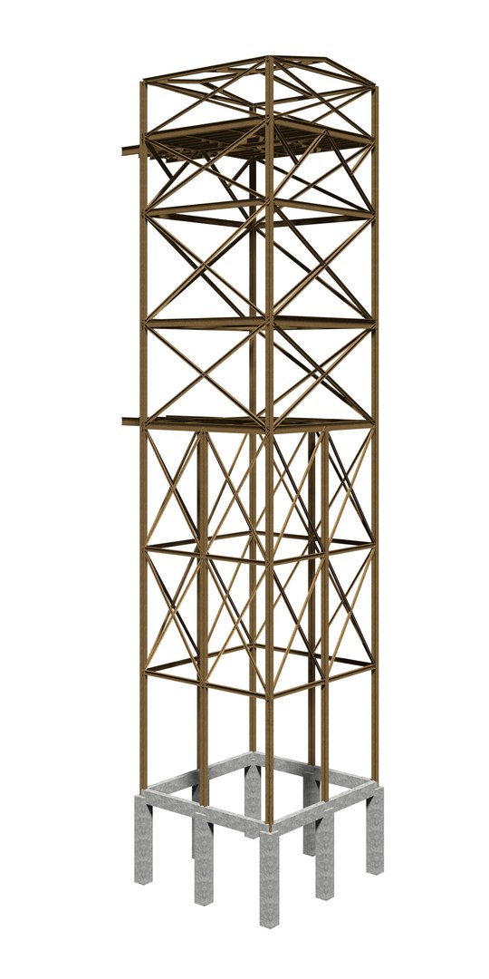 Structure For Machine Support 3D Model - TurboSquid 2089109