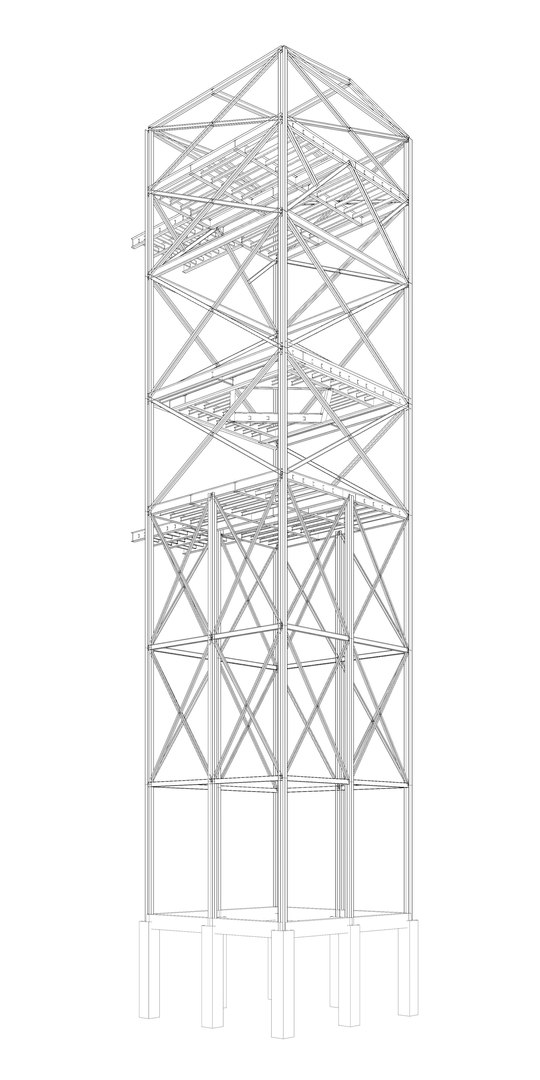 Structure For Machine Support 3D Model - TurboSquid 2089109