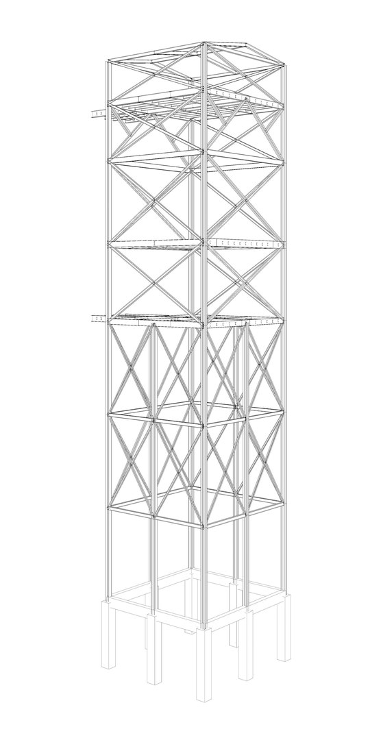 Structure For Machine Support 3D Model - TurboSquid 2089109
