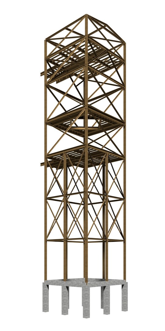 Structure For Machine Support 3D Model - TurboSquid 2089109